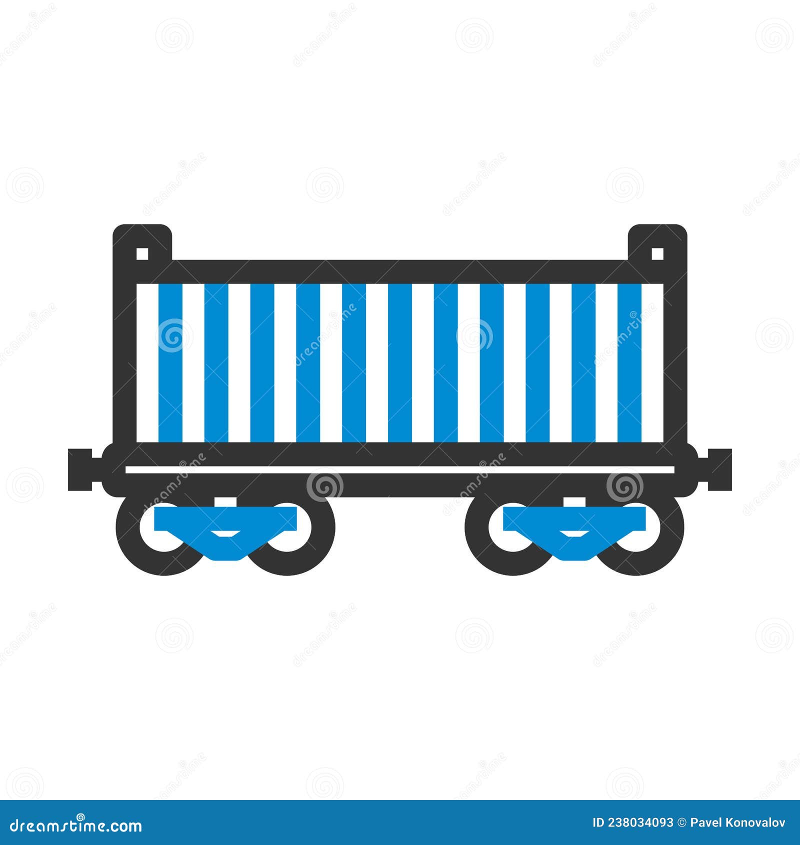 Railway Cargo Container Icon Stock Vector - Illustration of industrial ...