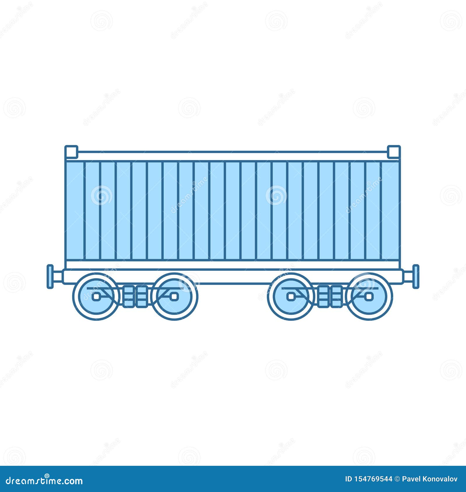 Railway Cargo Container Icon Stock Vector - Illustration of heavy ...