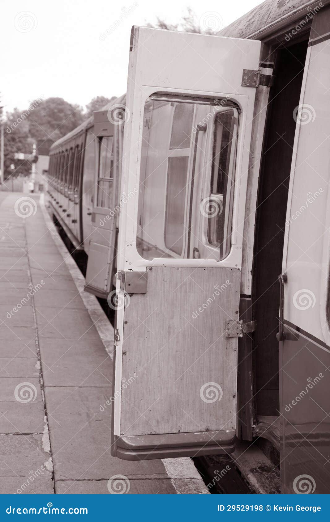 Railway Carriage Door stock photo. Image of open, railroad - 29529198