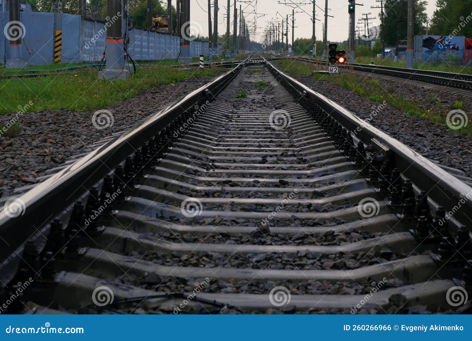 Railway Close-up in the City Stock Photo - Image of waterway, train ...