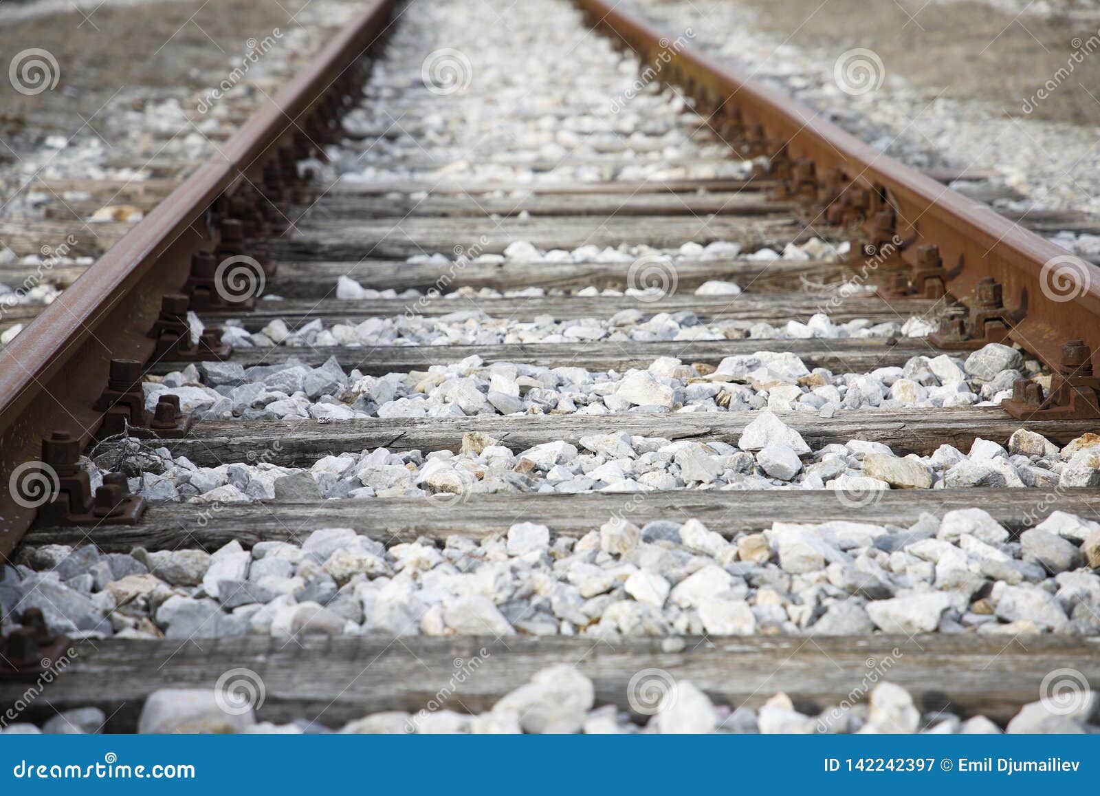 Railway close up stock image. Image of infrastructure - 142242397