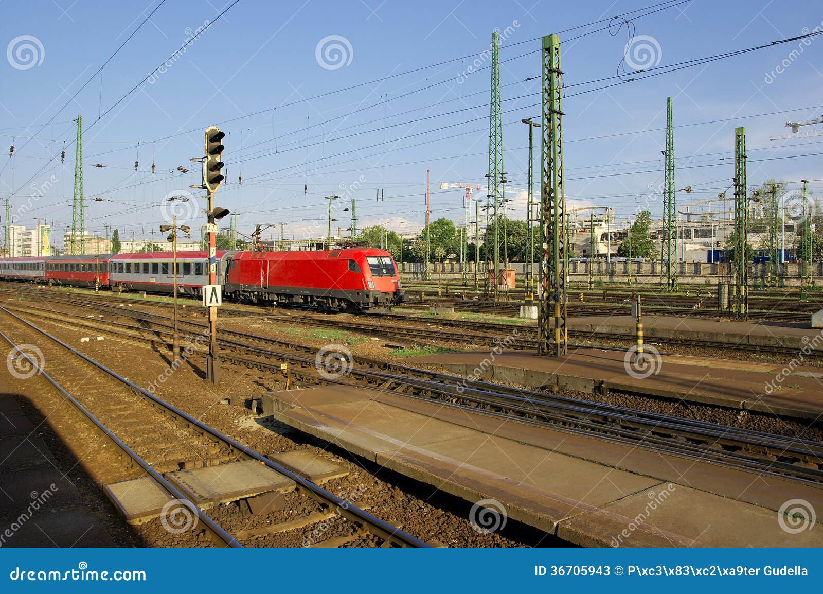 Railway stock image. Image of industry, electric, carrige - 36705943