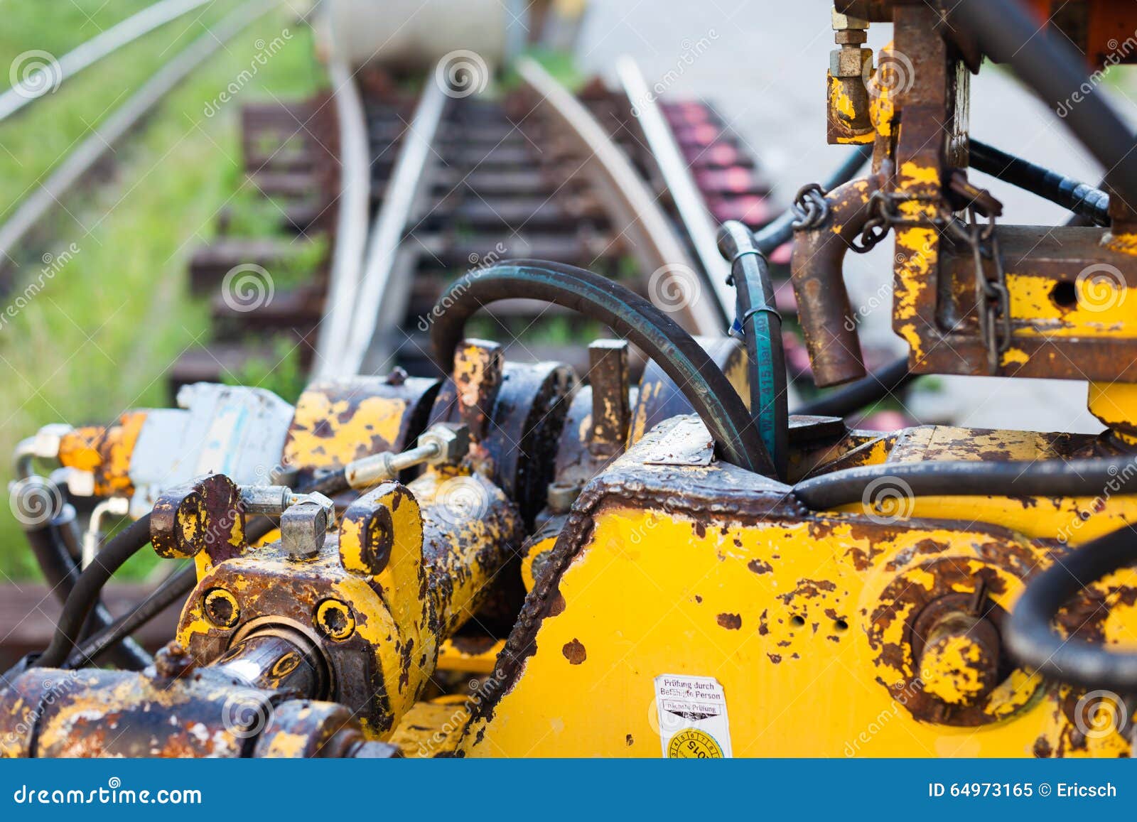 Railway Construction Equipment Stock Image - Image of earth, large ...