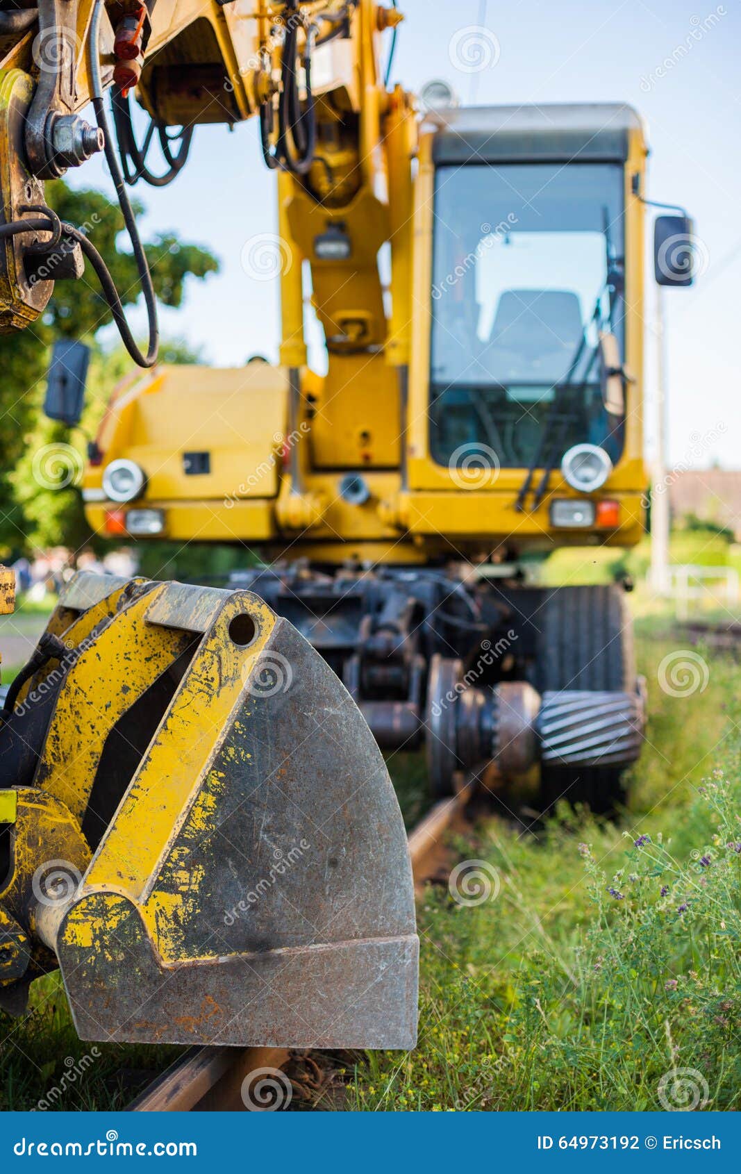 Railway Construction Equipment Stock Photo - Image of construction ...