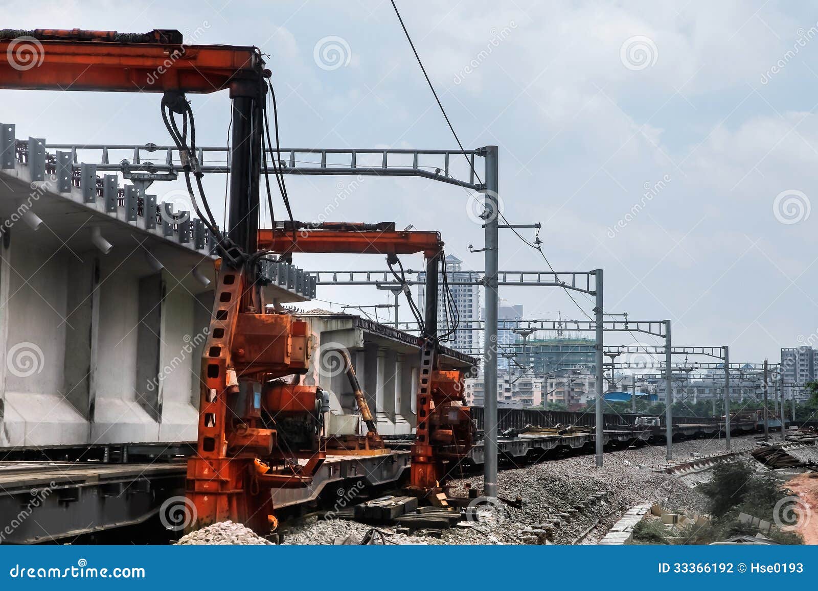 Railway Construction Vehicles Stock Photo - Image of freight, china ...
