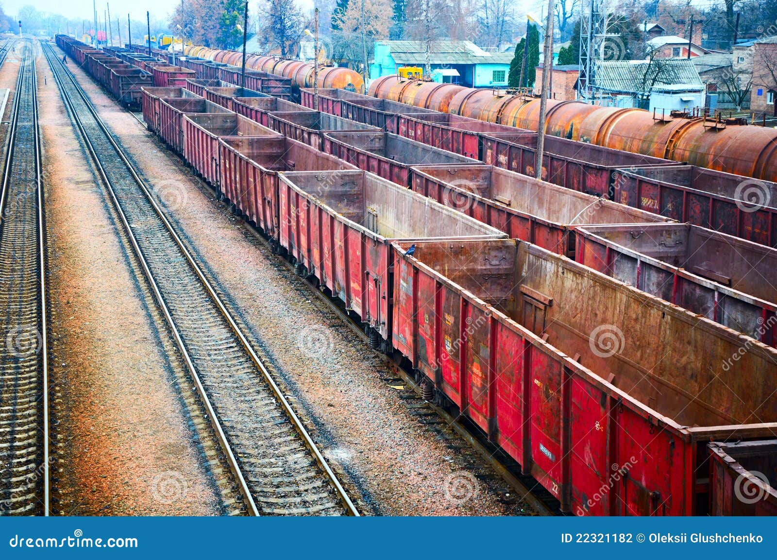 Railway containers stock photo. Image of containers, color - 22321182