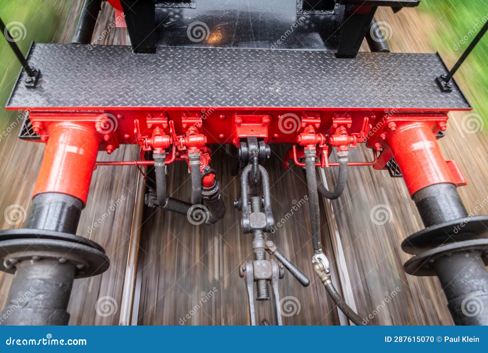 Railway Coupling of Steamtrain Stock Photo - Image of metal, blurred ...