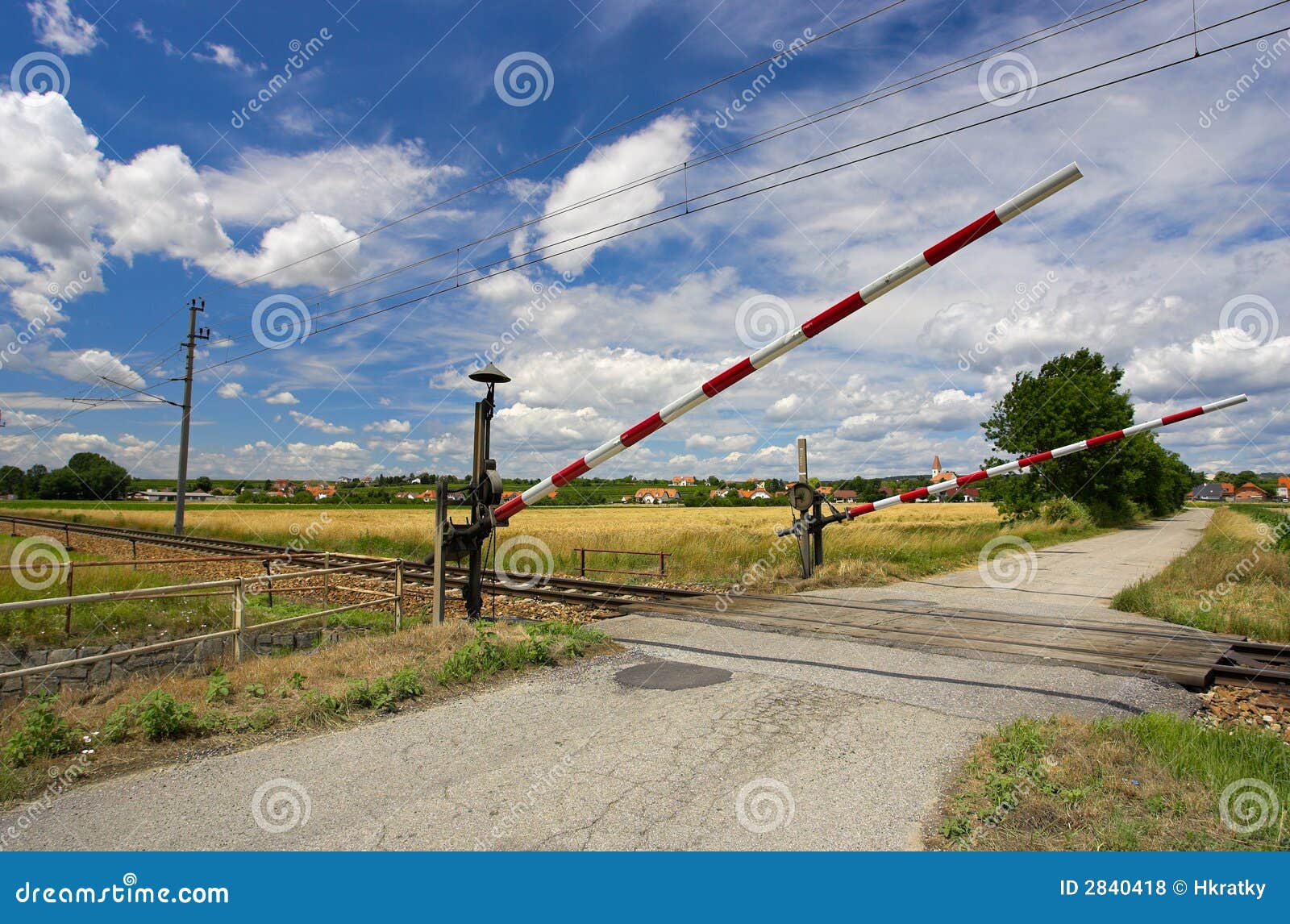 Railway crossing stock photo. Image of railroad, travel - 2840418