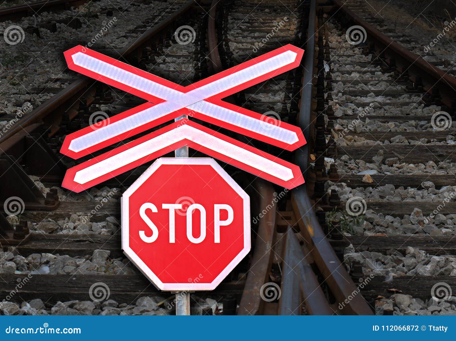 Railway Crossing Stop Sign Stock Images - Download 1,554 Royalty Free ...