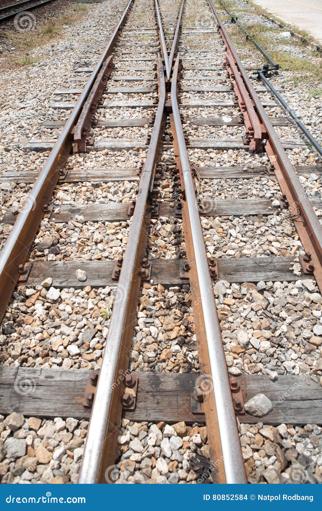 Railway crossway stock photo. Image of journey, industrial - 80852584