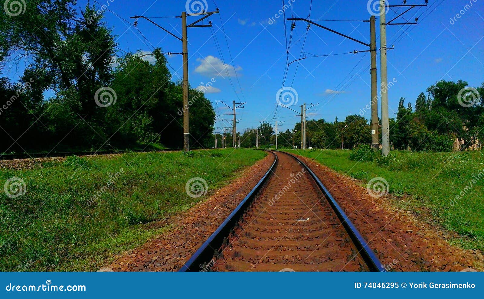Railway curve stock image. Image of station, curve, track - 74046295