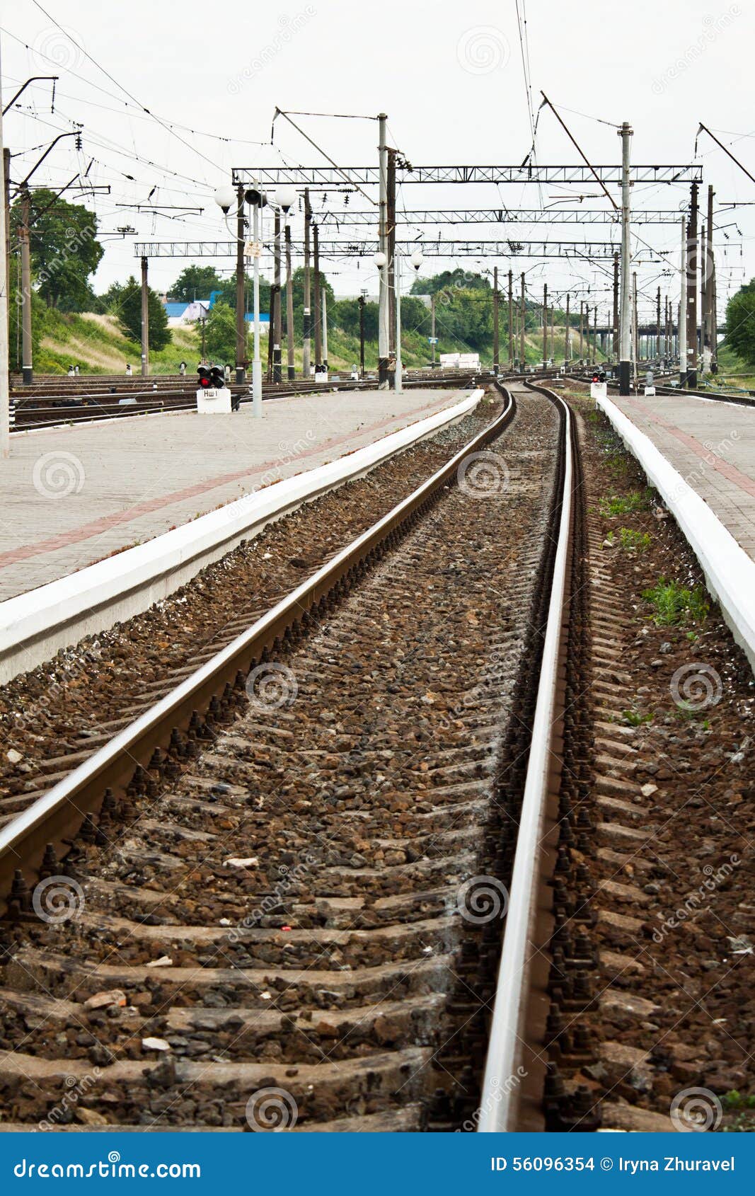 Railway stock photo. Image of outdoor, train, landscape - 56096354