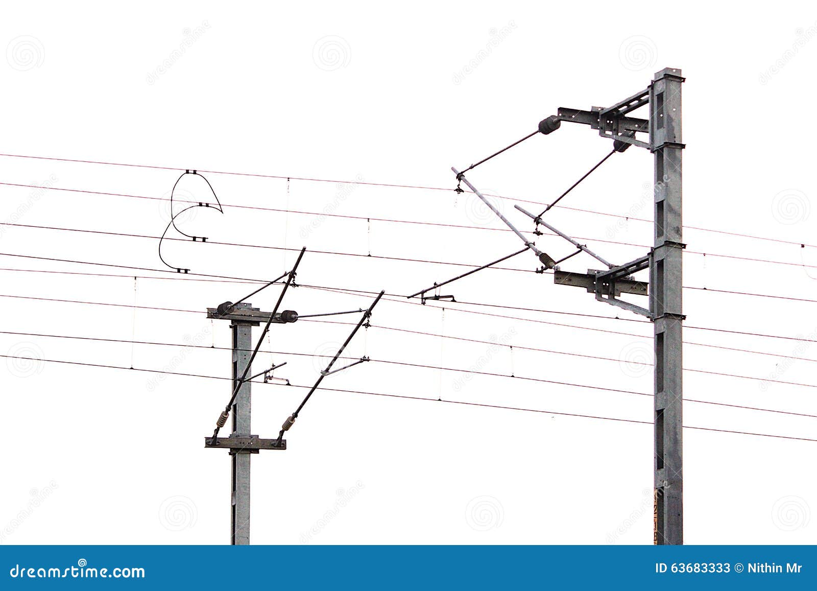 Electric lines stock image. Image of connection, lines - 63683333