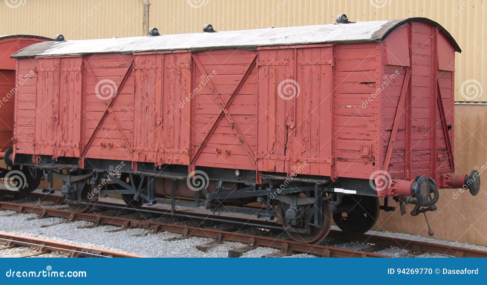 Railway Freight Wagon. stock photo. Image of locomotive - 94269770