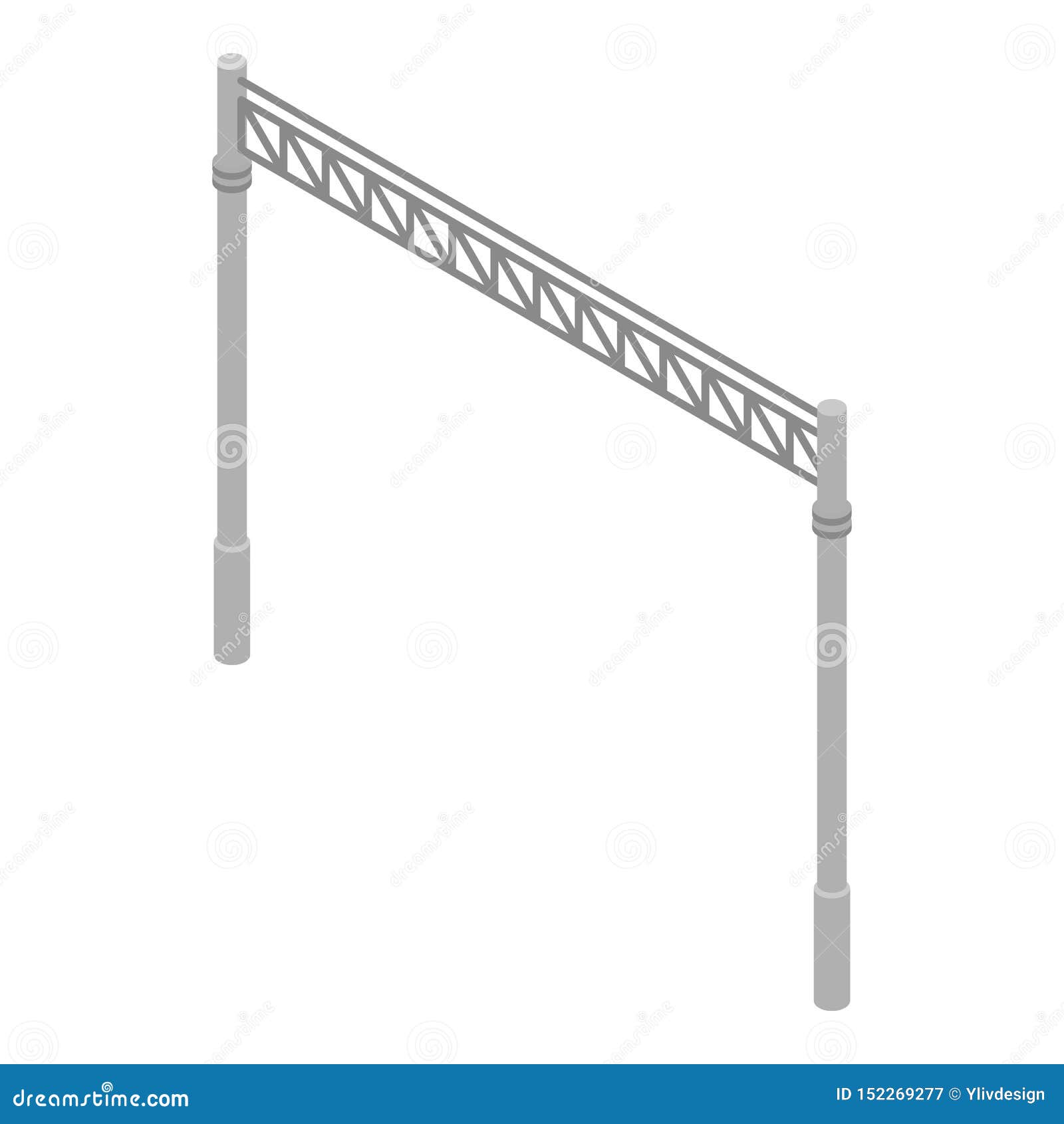 Railway Gate Icon, Isometric Style Stock Vector - Illustration of icon ...