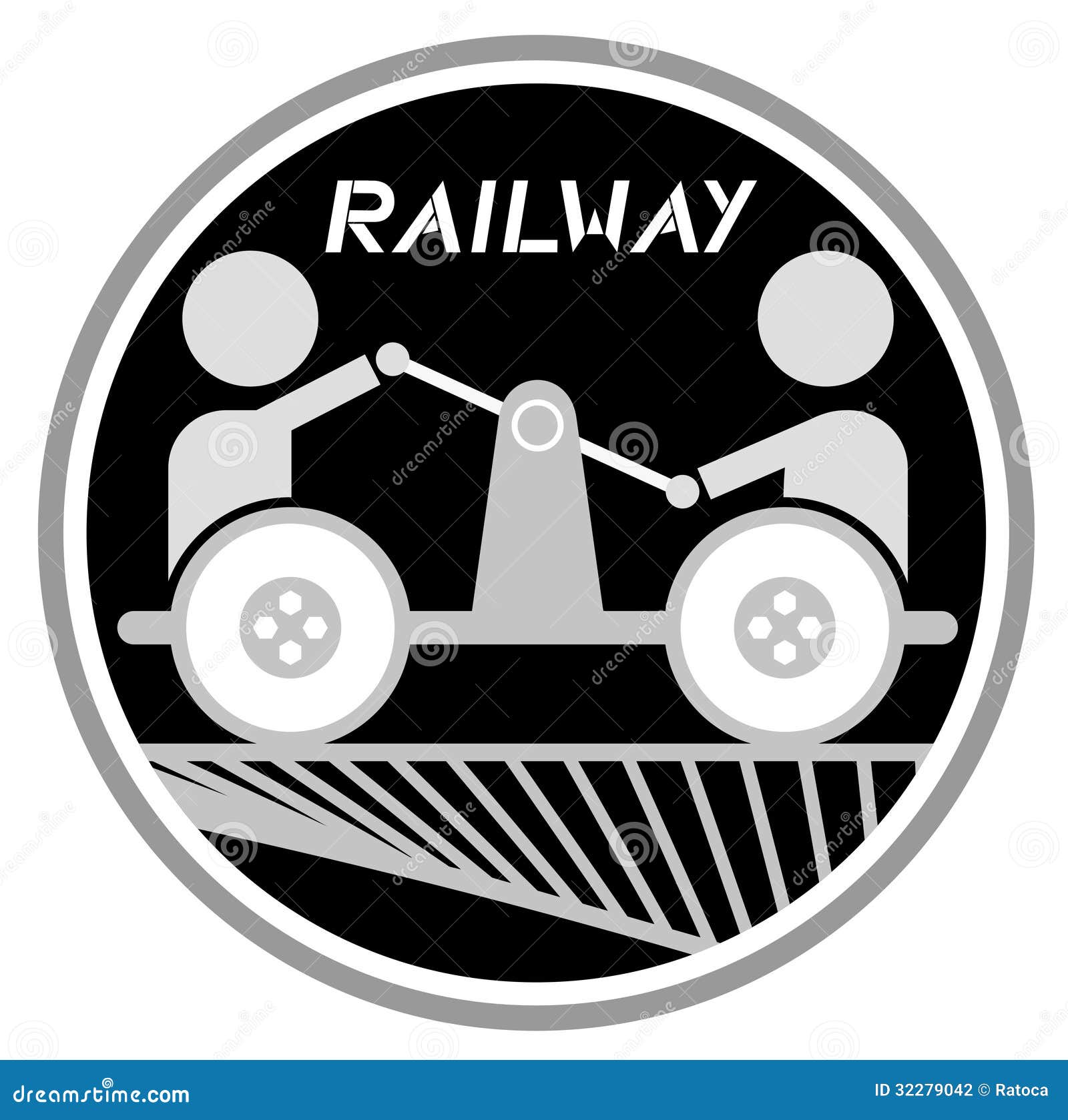 Railway icon stock vector. Illustration of original, badge - 32279042