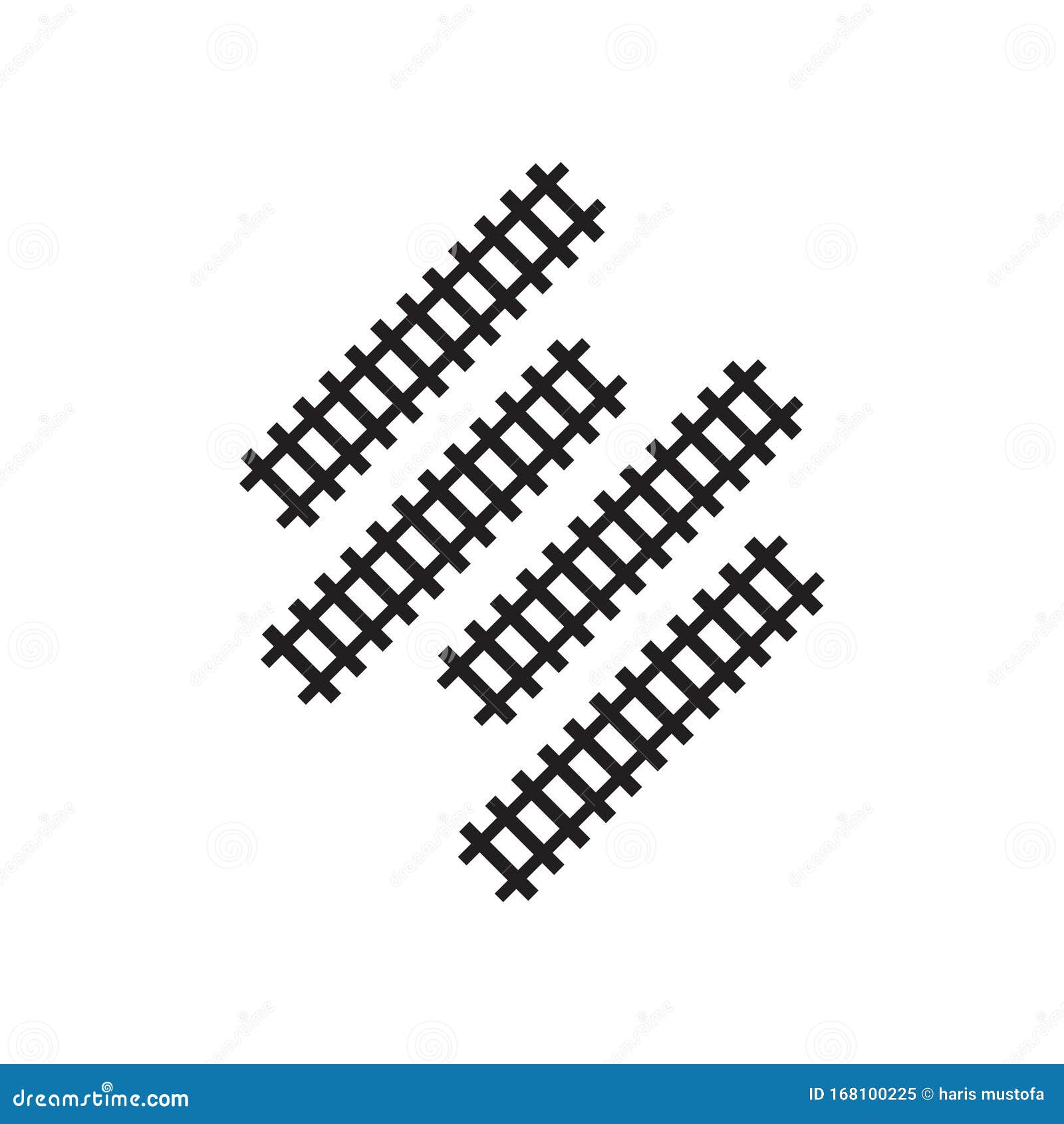 Railway Icon Design Template Vector Isolated Illustration Stock Vector ...