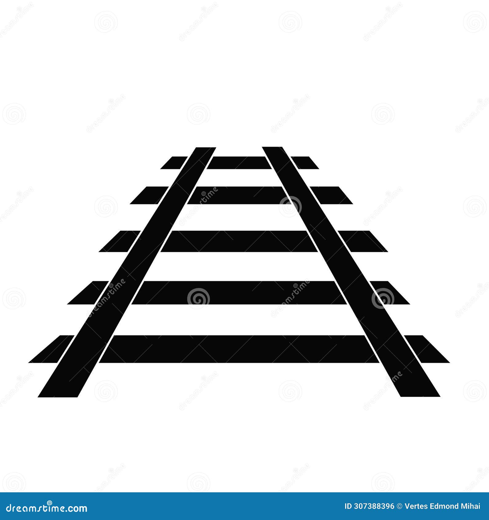 Railway Icon Flat. Illustration Isolated Sign Symbol Stock Vector ...
