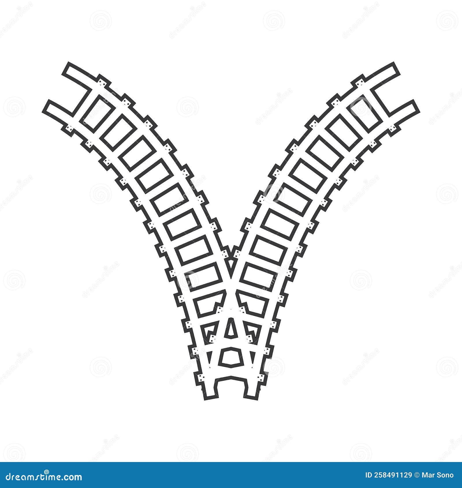 Railway Vector Illustration Eps Stock Vector - Illustration of subway ...