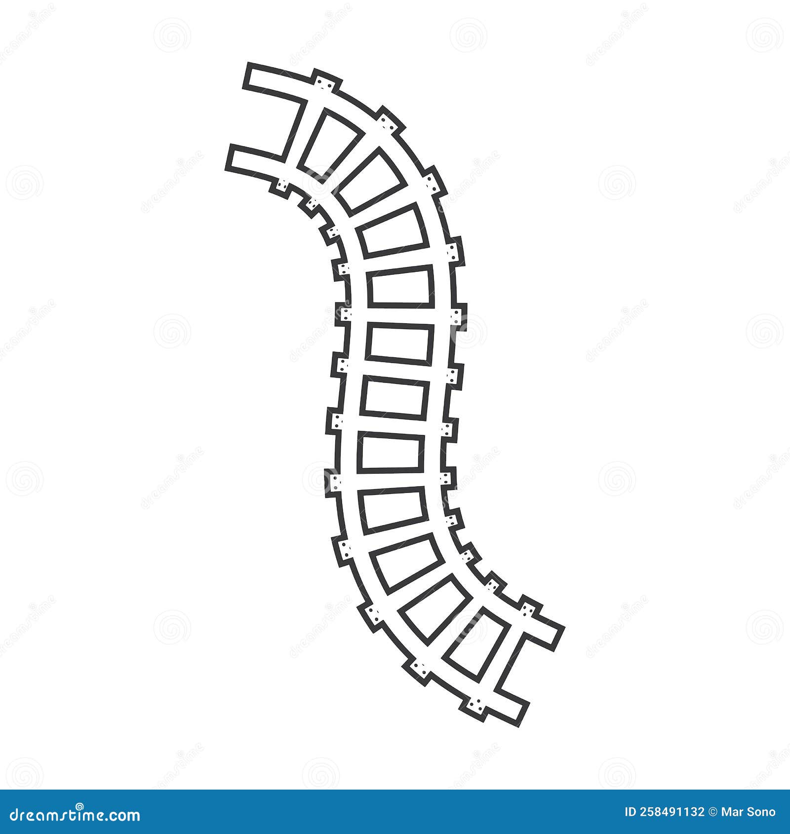 Railway Vector Illustration Eps Stock Vector - Illustration of modern ...