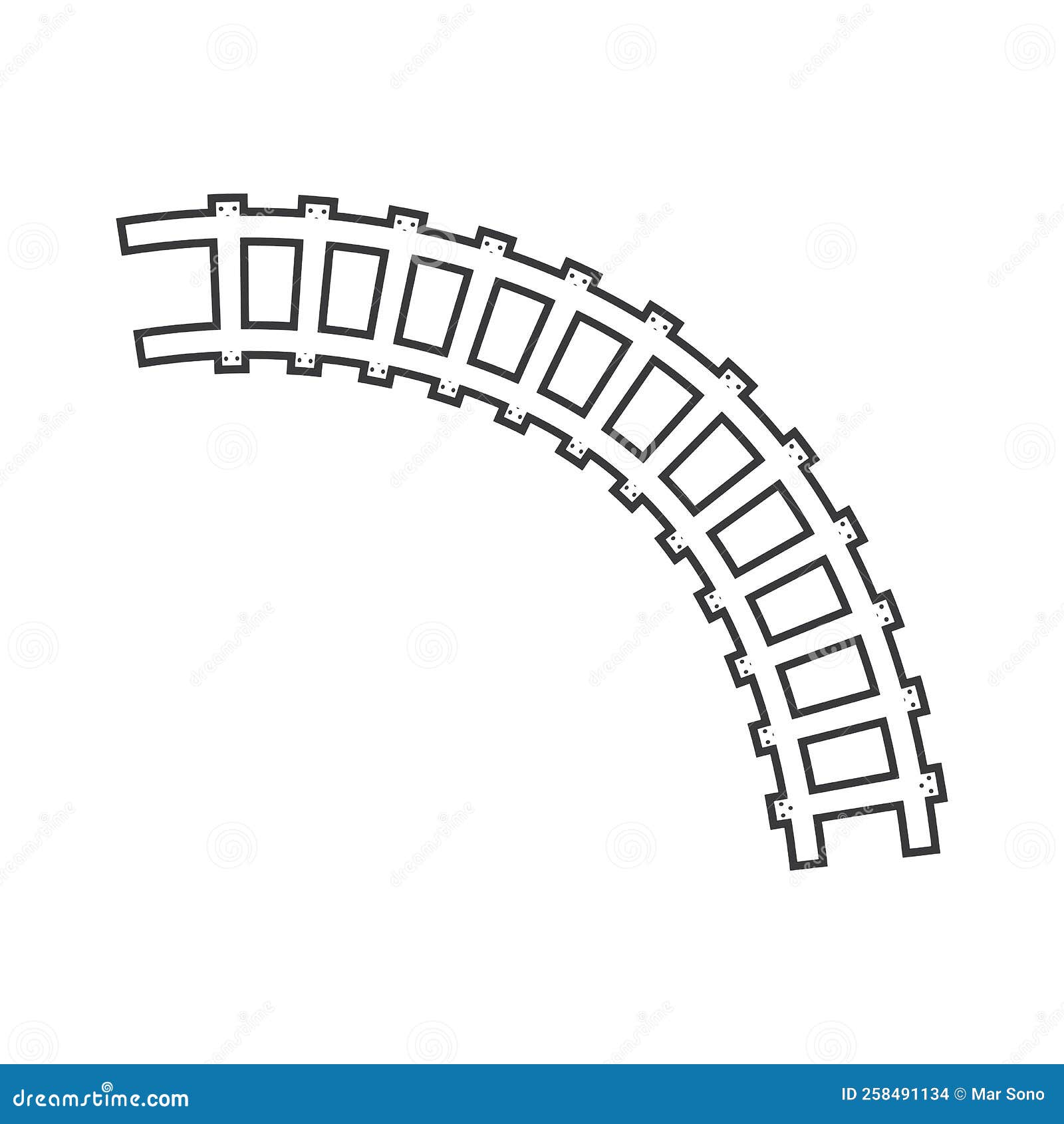 Railway Vector Illustration Eps Stock Vector - Illustration of travel ...