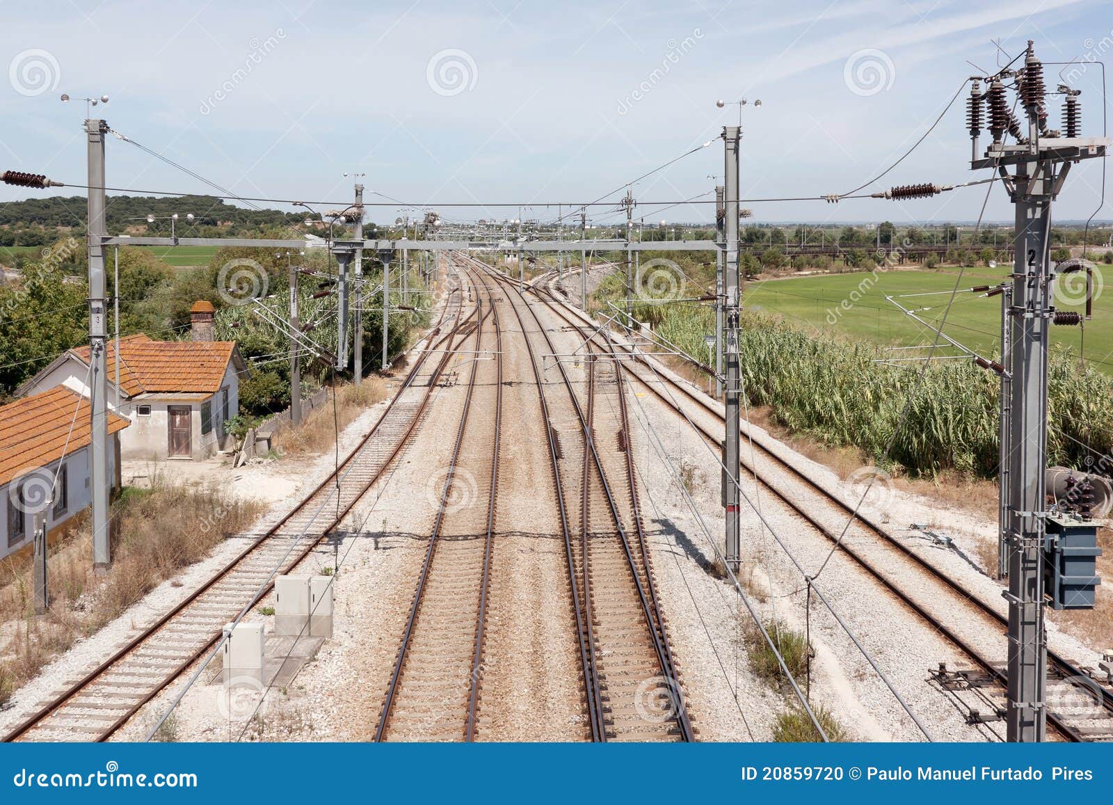 Railway intersection stock photo. Image of industry, route - 20859720