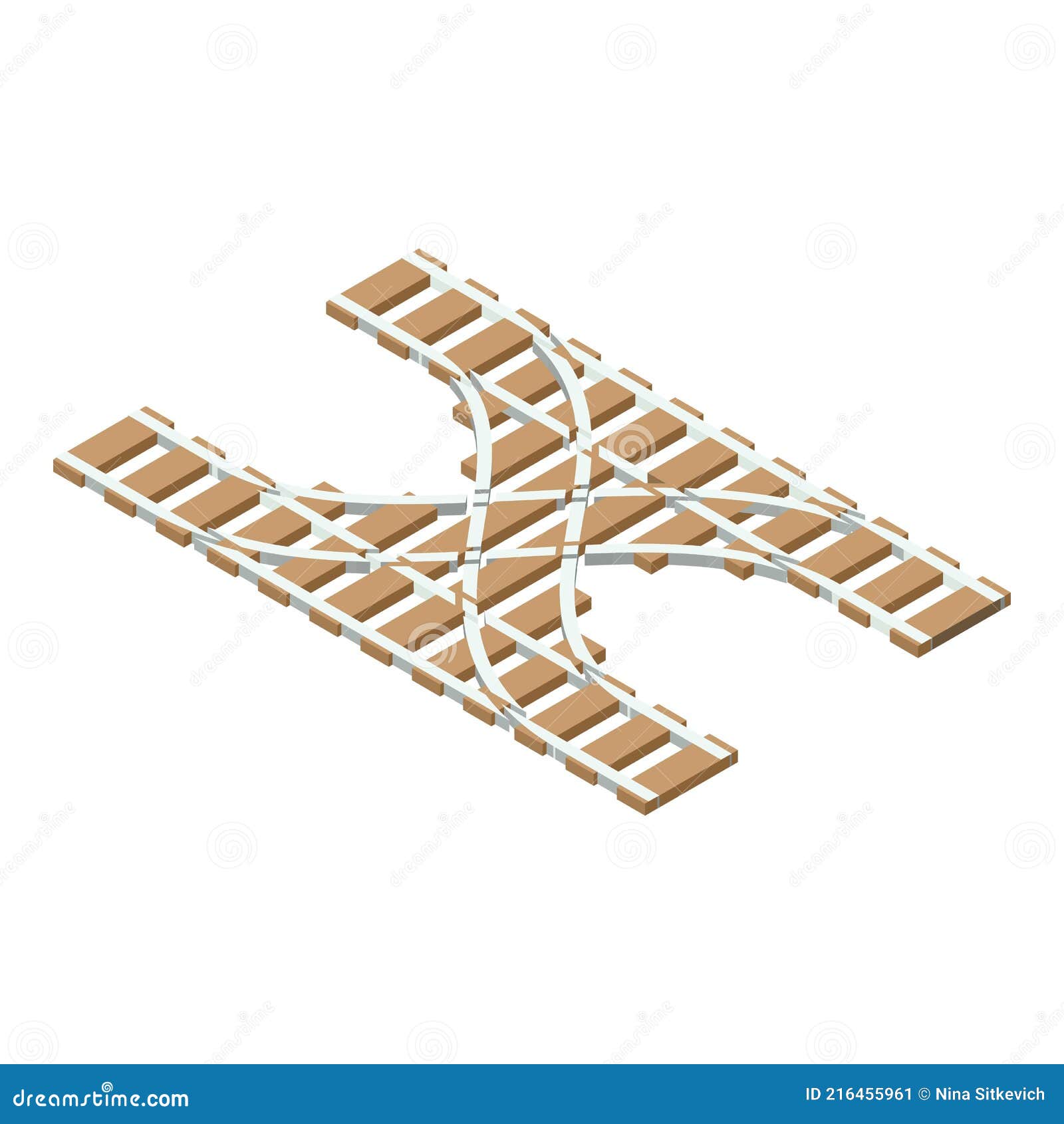 Railway Intersection Signs, Different Traffic Signs For A Railroad ...