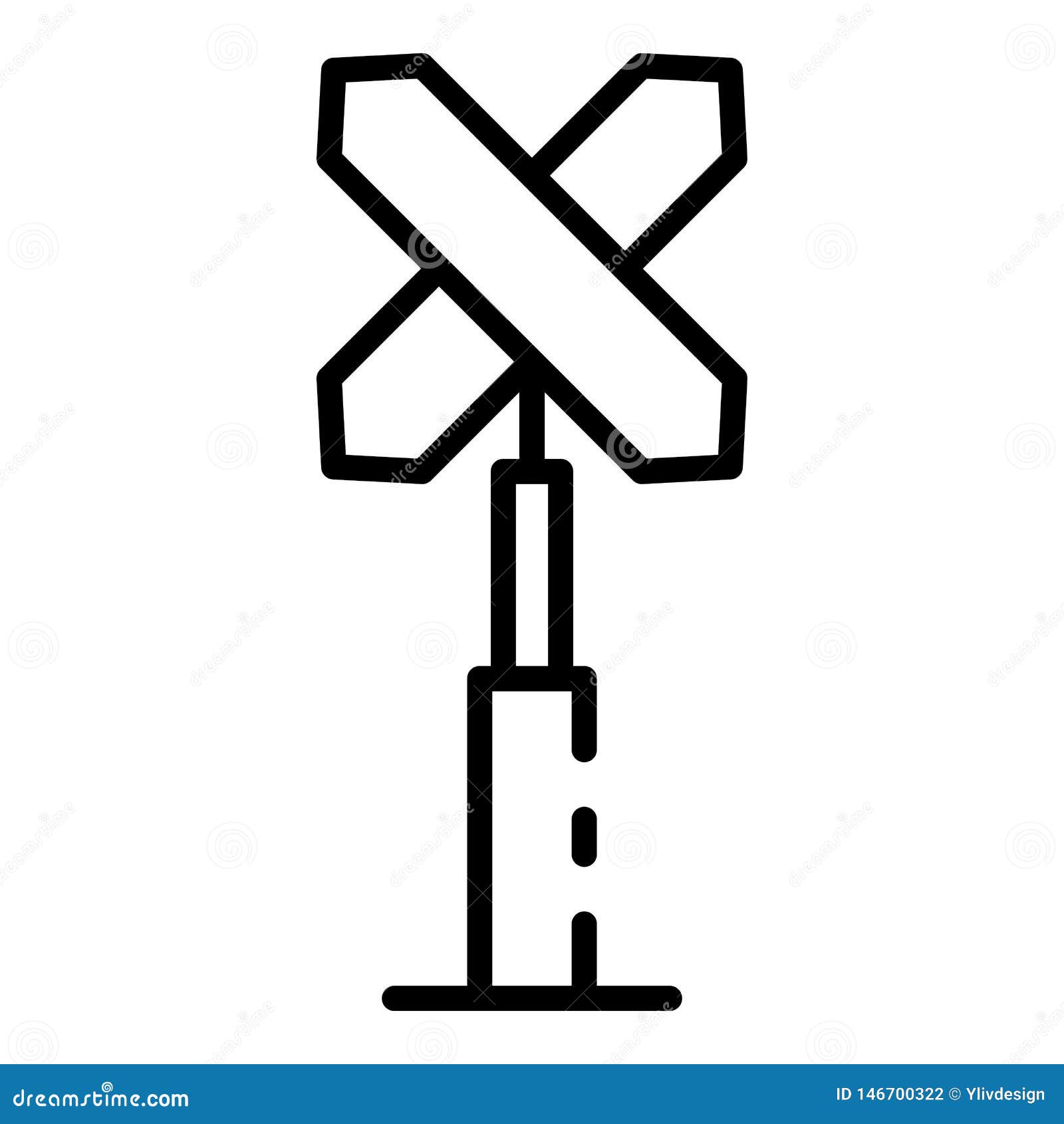 Y Intersection Sign Icon Vector Sign And Symbol Isolated On White ...