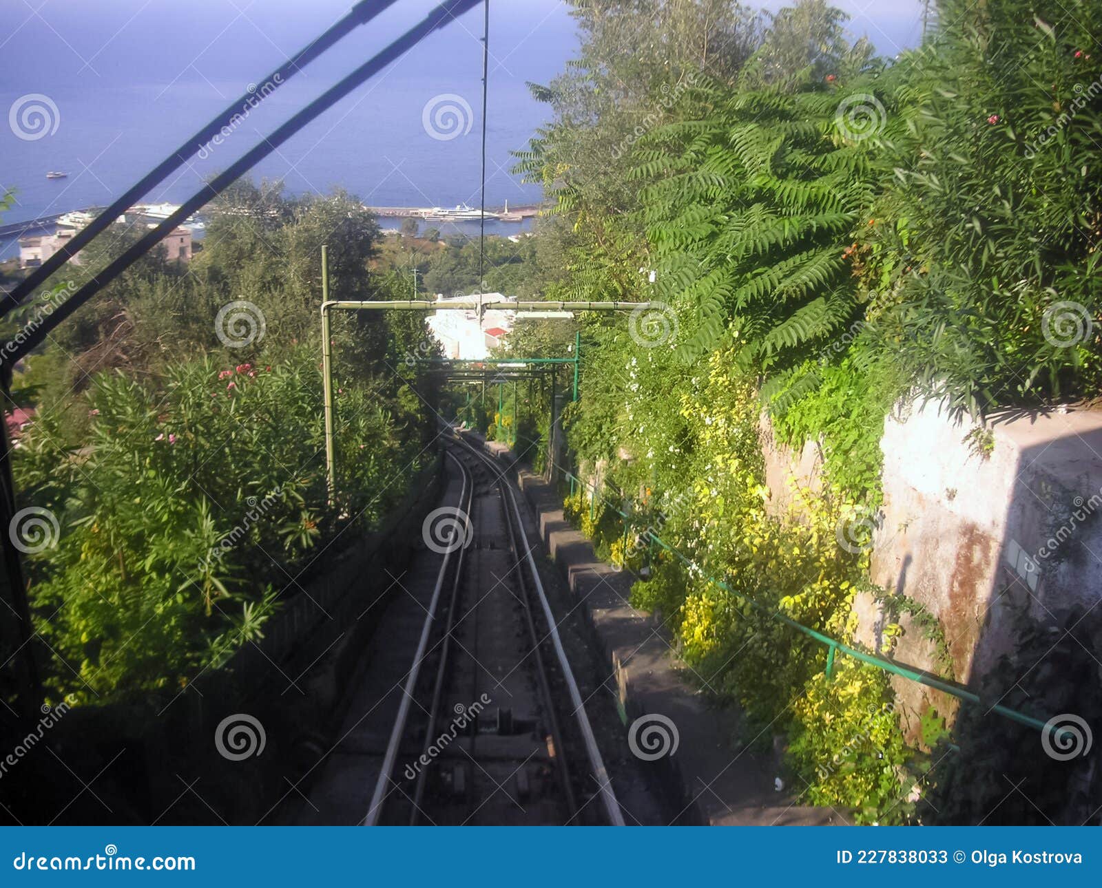 Railway on the Island of Capri Stock Image - Image of destination ...