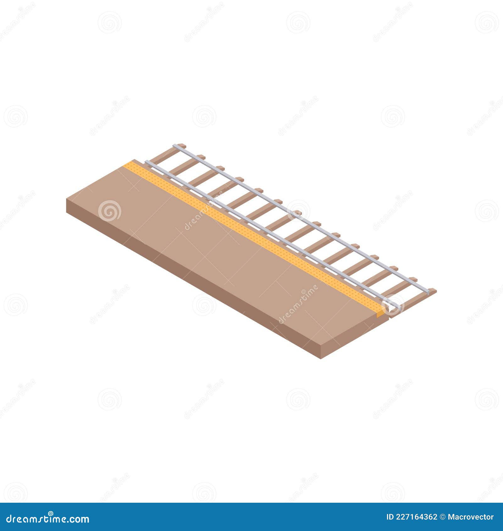 Railway Isometrc Icon stock vector. Illustration of urban - 227164362