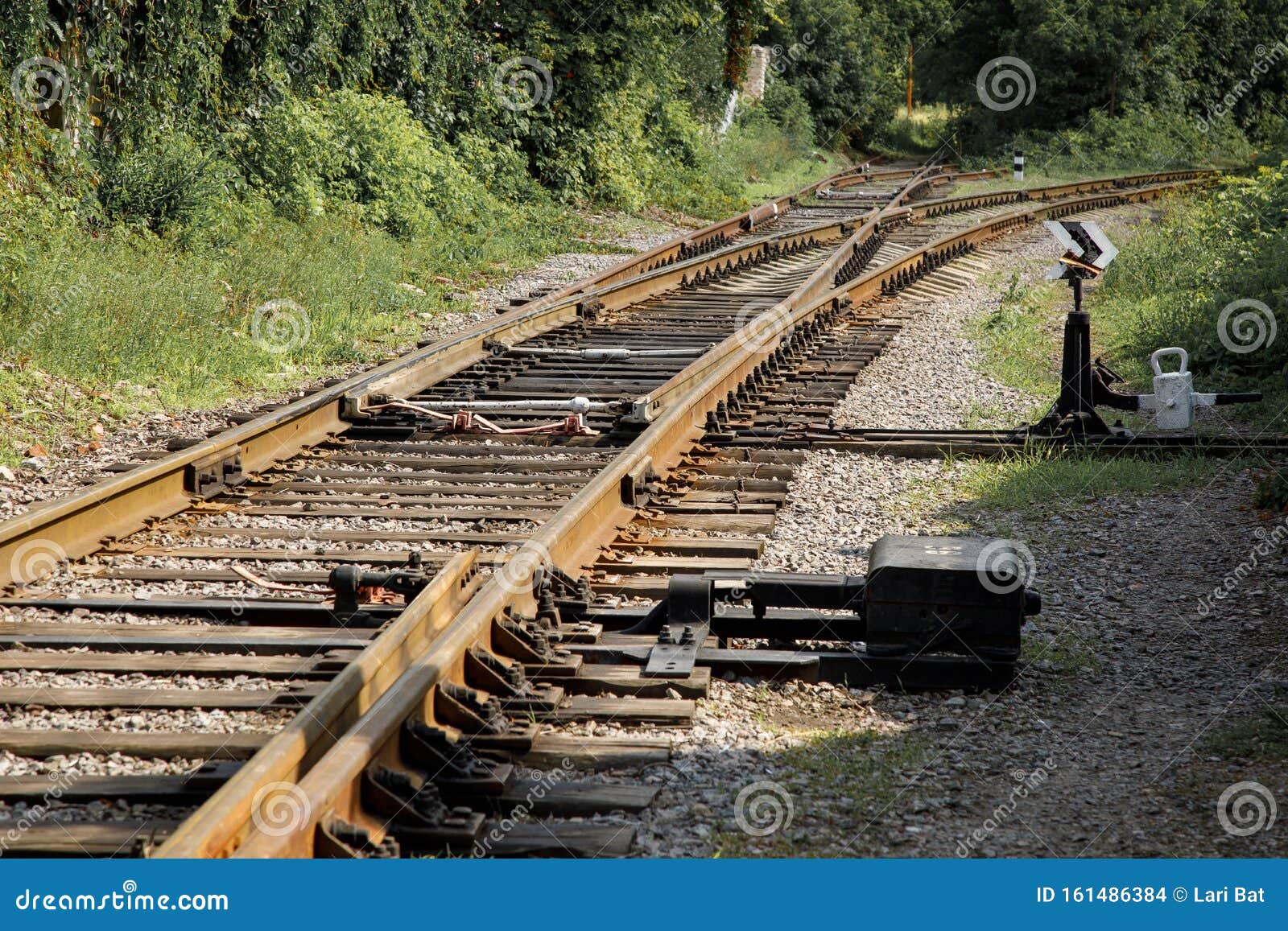 Switch At Broken Railroad Tracks Stock Photo | CartoonDealer.com #41194494 Switch At Broken Railroad Tracks Stock Photo | CartoonDealer.com #41194494