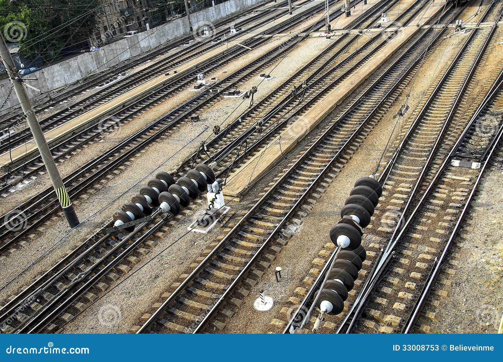 Railway junction stock image. Image of switch, industry - 33008753