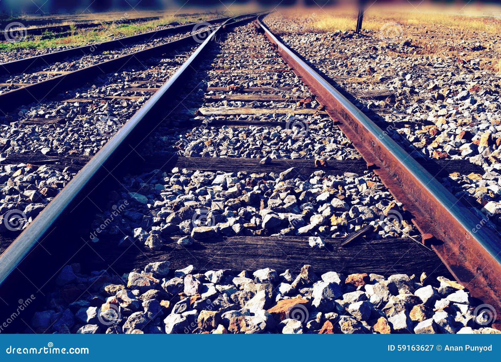 The Railway Junction and Speed Motion Background (Retro Style) Stock ...