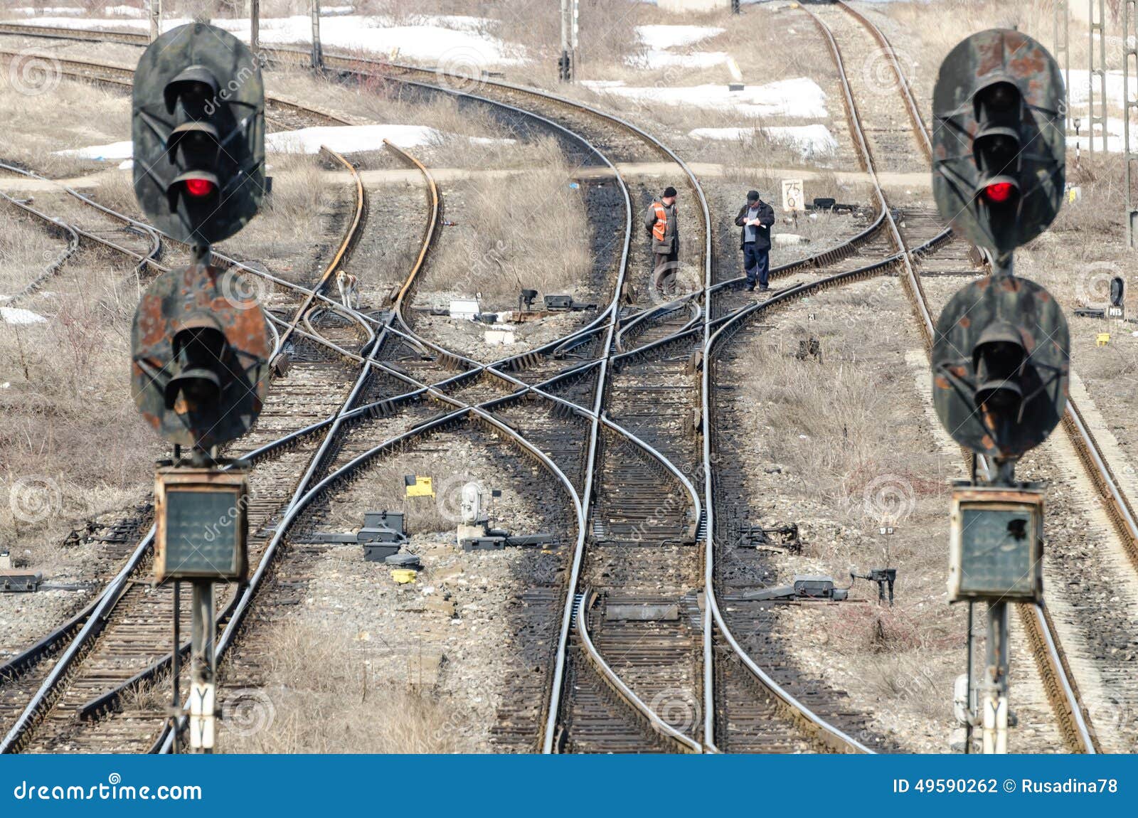 Railway junction editorial photography. Image of lines - 49590262