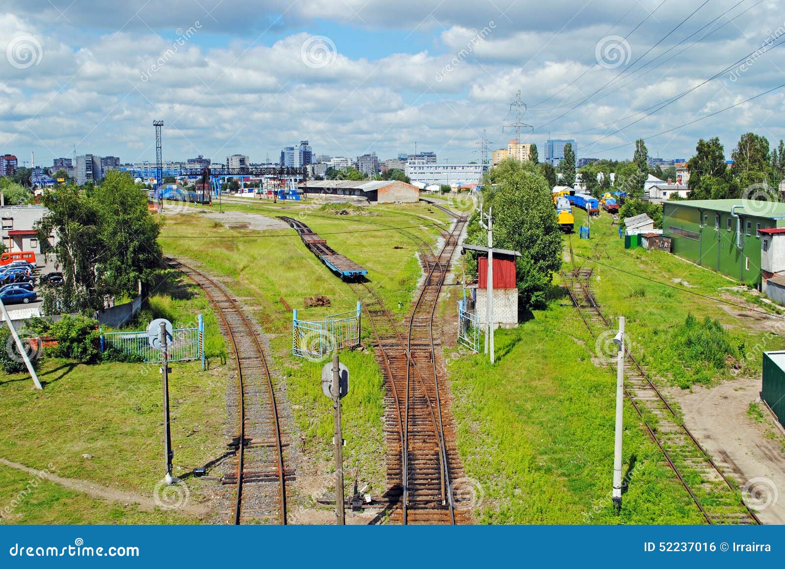Railway in Kaliningrad editorial photo. Image of city - 52237016
