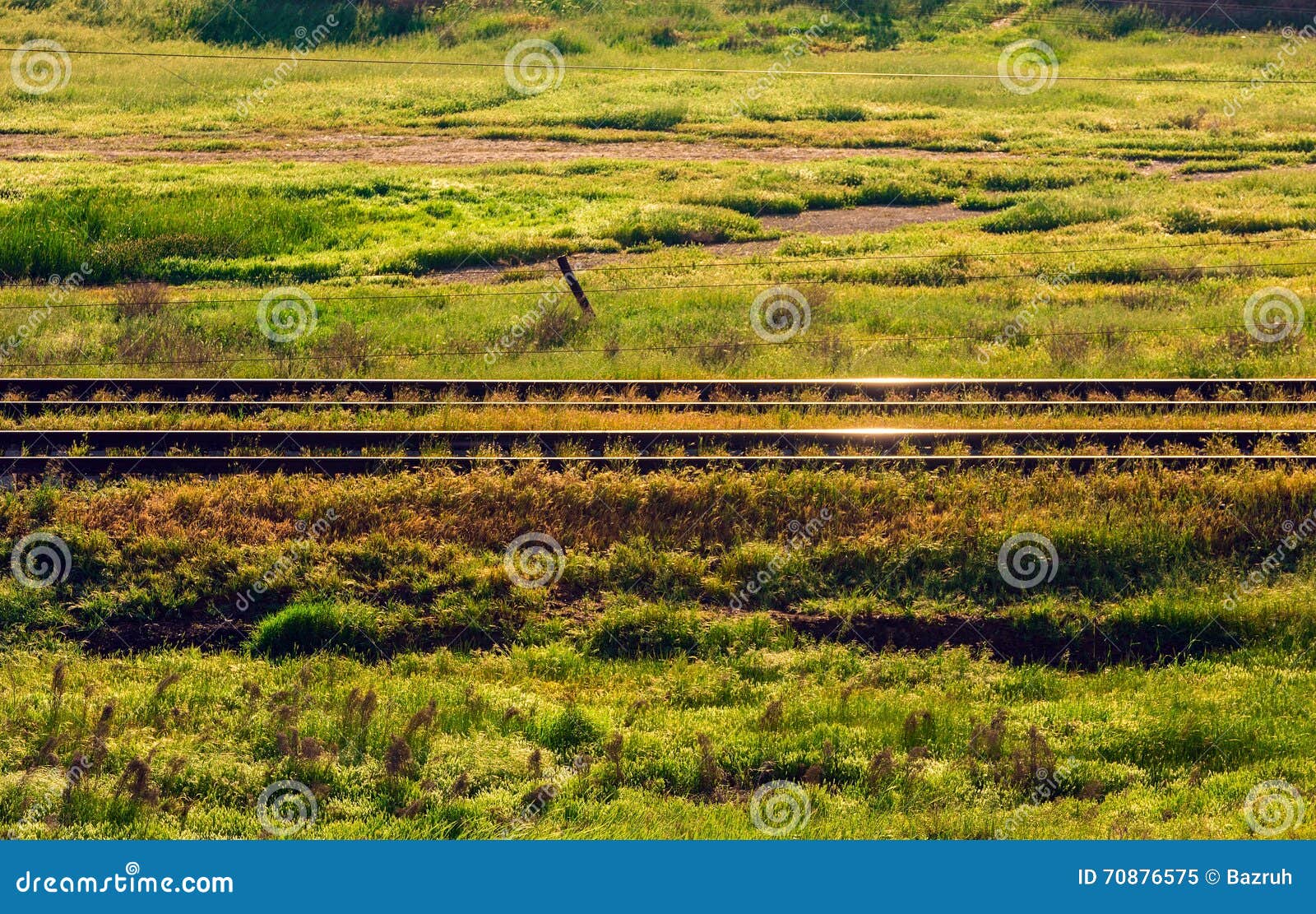 Railway stock image. Image of cabin, brush, house, landscape - 70876575