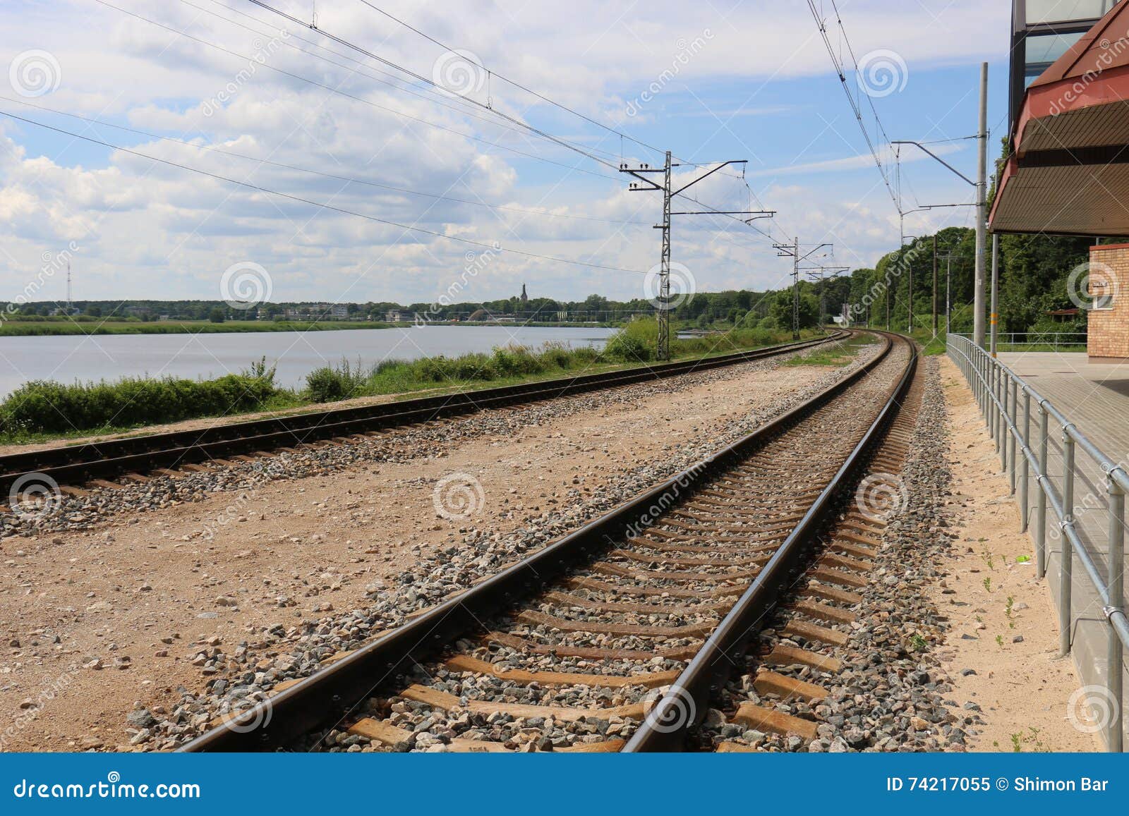 Railway in Latvia editorial image. Image of train, europe - 74217055
