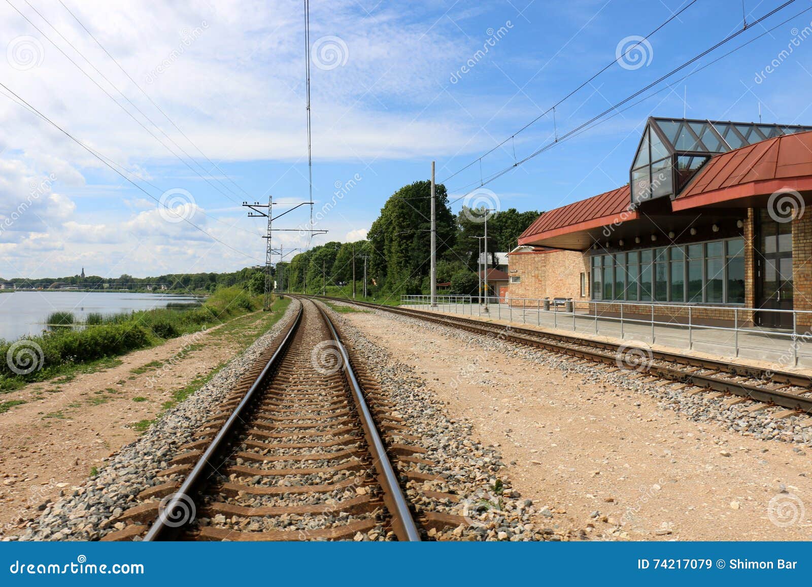 Railway in Latvia editorial stock image. Image of tourism - 74217079