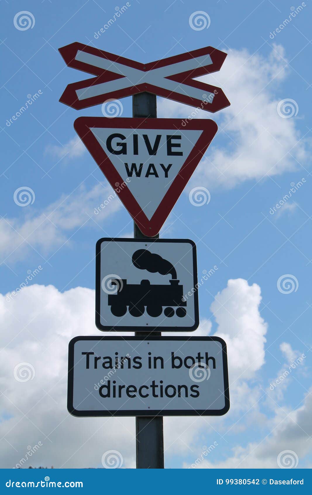 Railway Level Crossing. stock photo. Image of level, crossing - 99380542