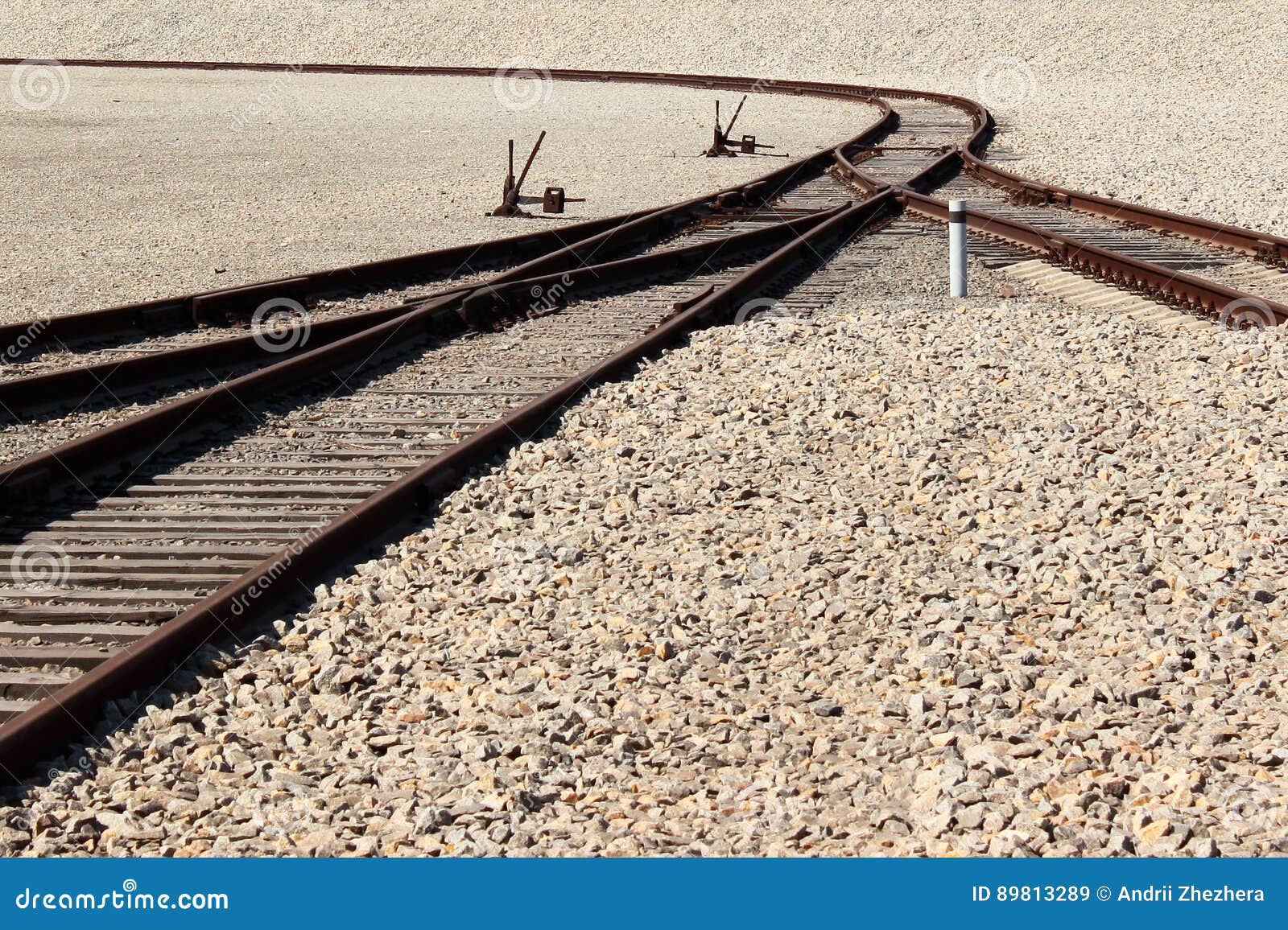 Railway Line with Junctions and Switches Stock Image - Image of ...