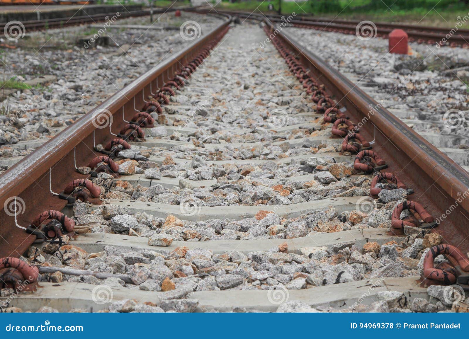 Railway line track classic stock photo. Image of depth - 94969378