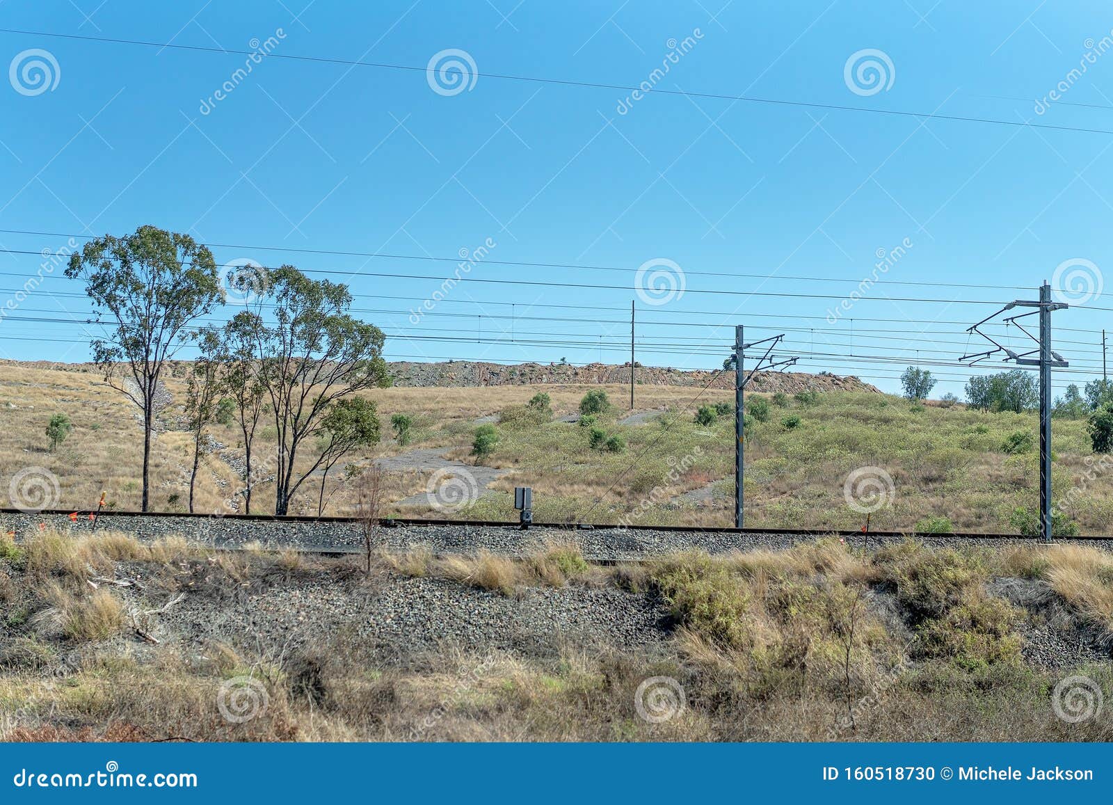 A Railway Line for Transporting Coal To the Export Terminal Stock Photo ...