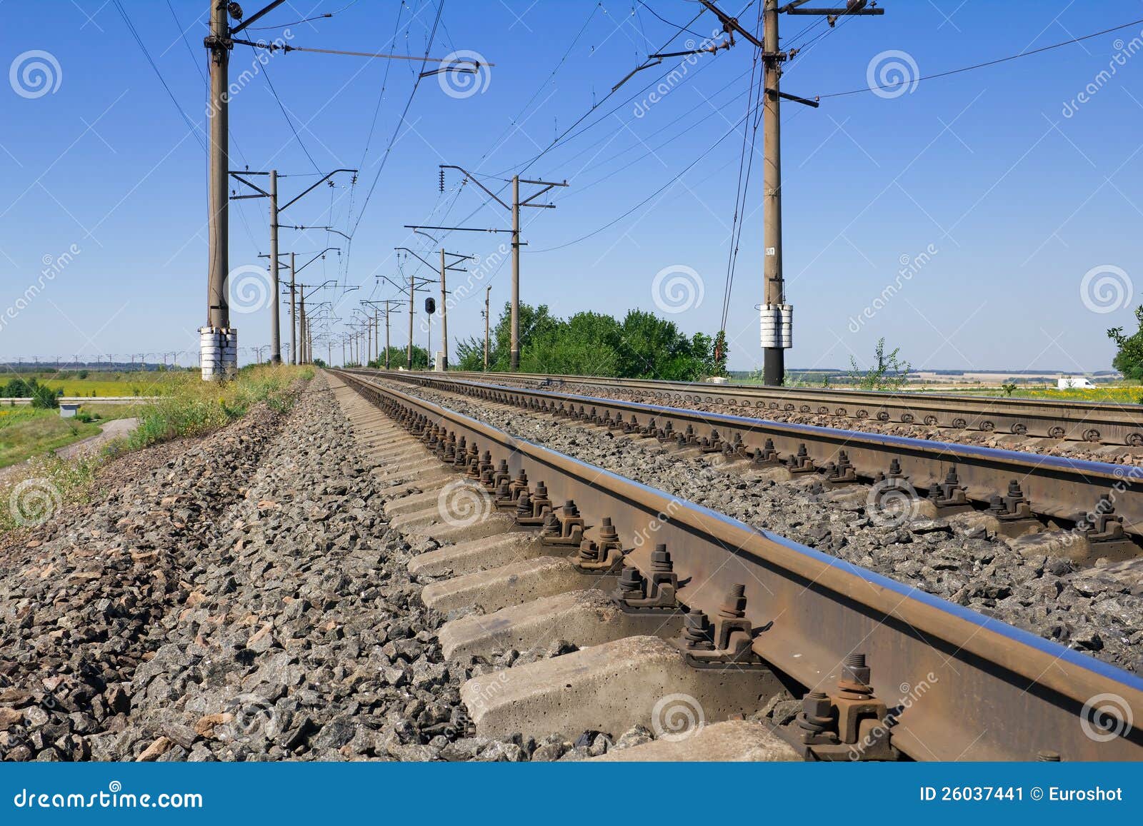 Railway Lines stock image. Image of long, rail, line - 26037441