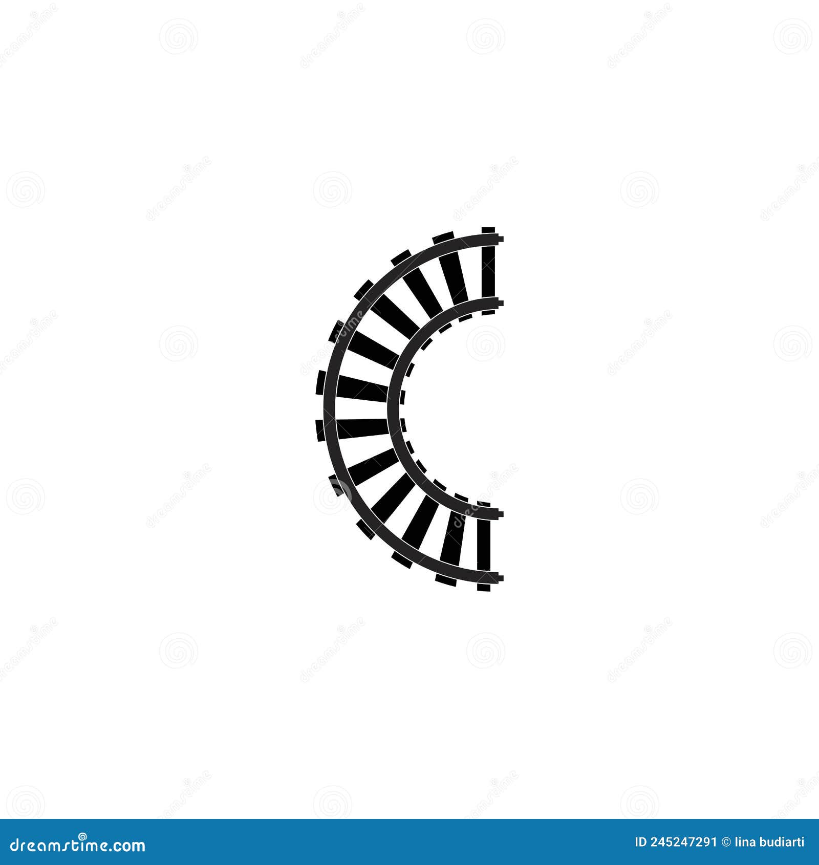 Railway logo stock vector. Illustration of modern, graphic - 245247291