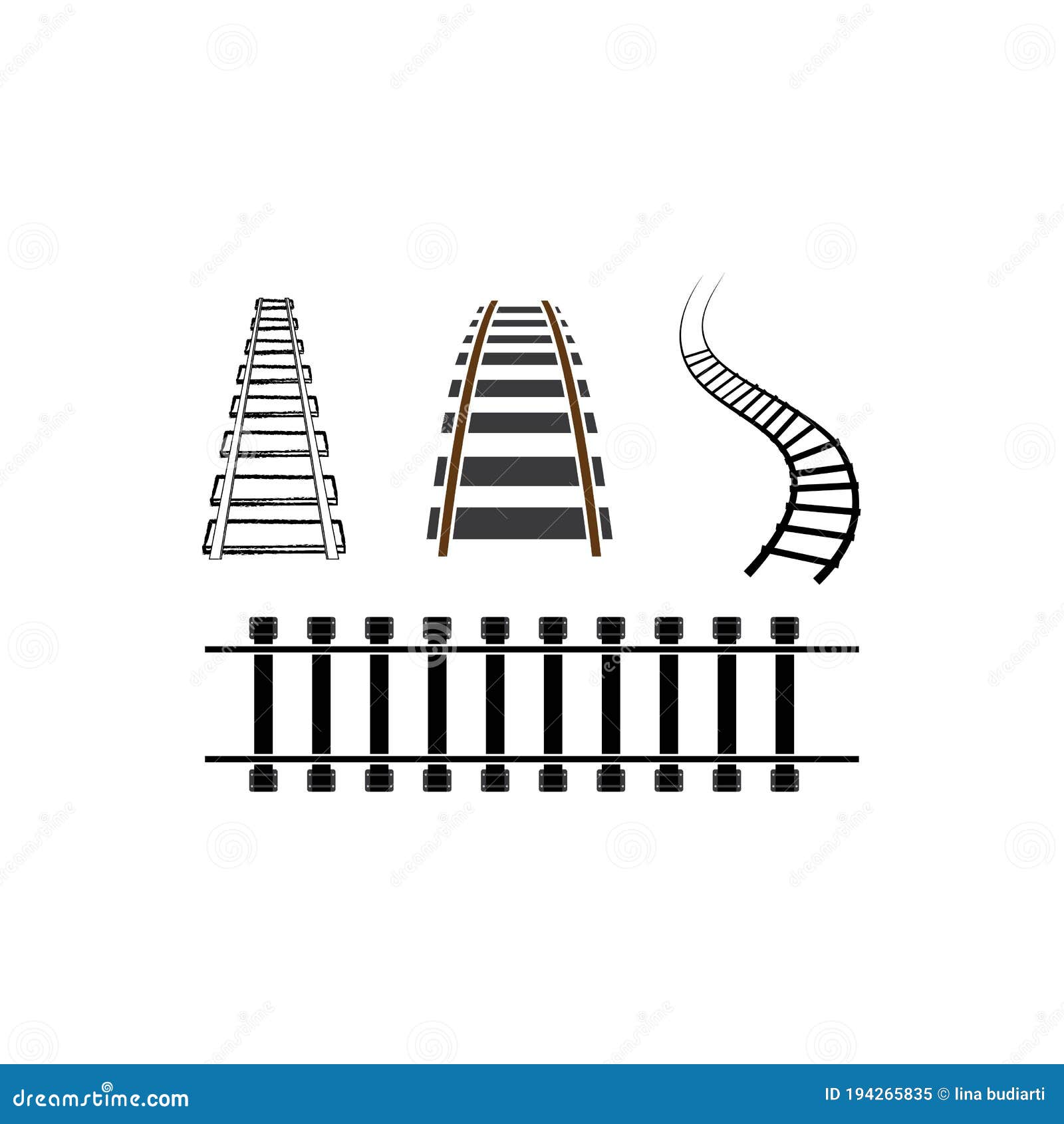 Railway logo stock vector. Illustration of movement - 194265835