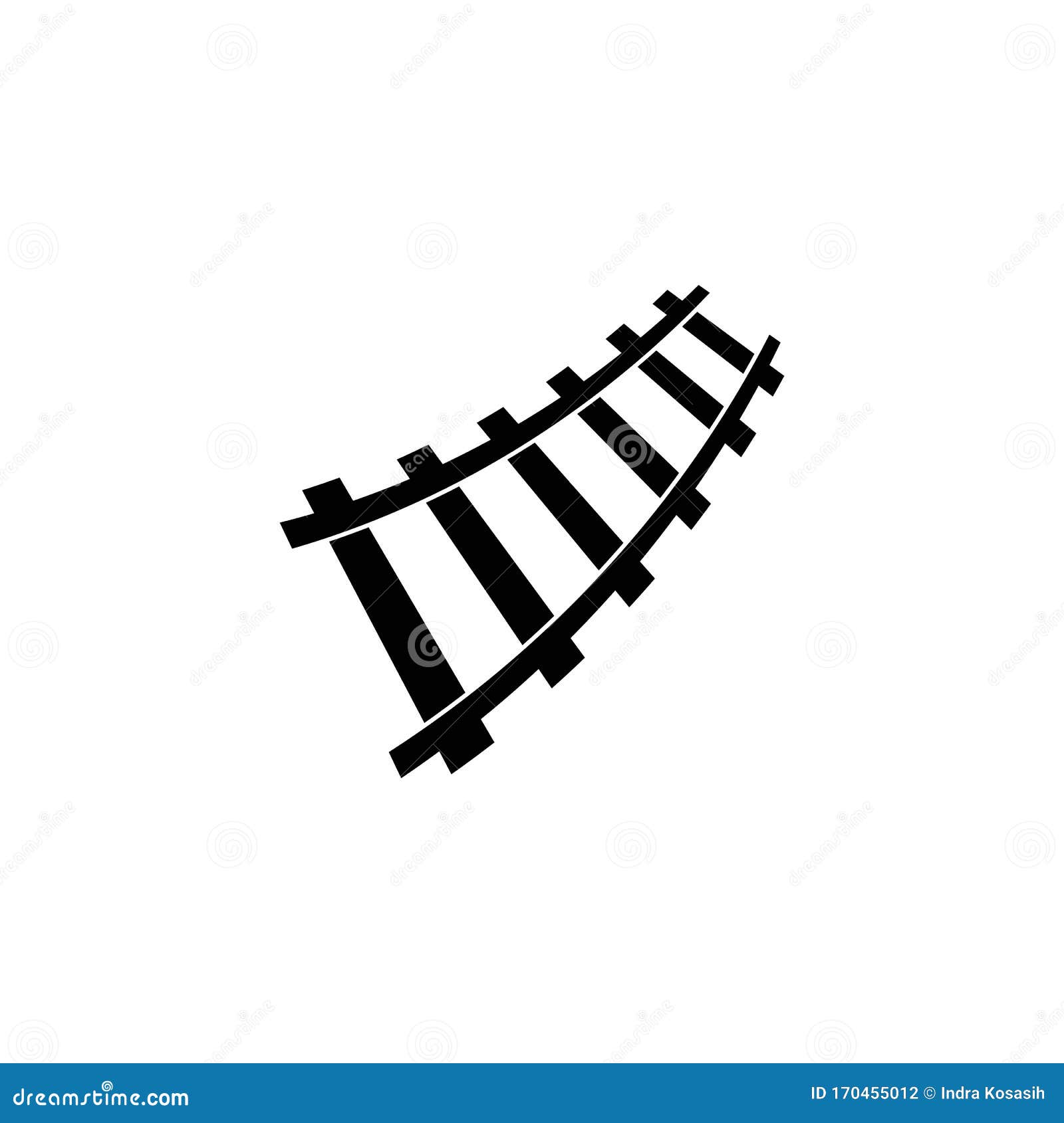 Railway Logo , Vector Icon Illustration Stock Vector - Illustration of ...