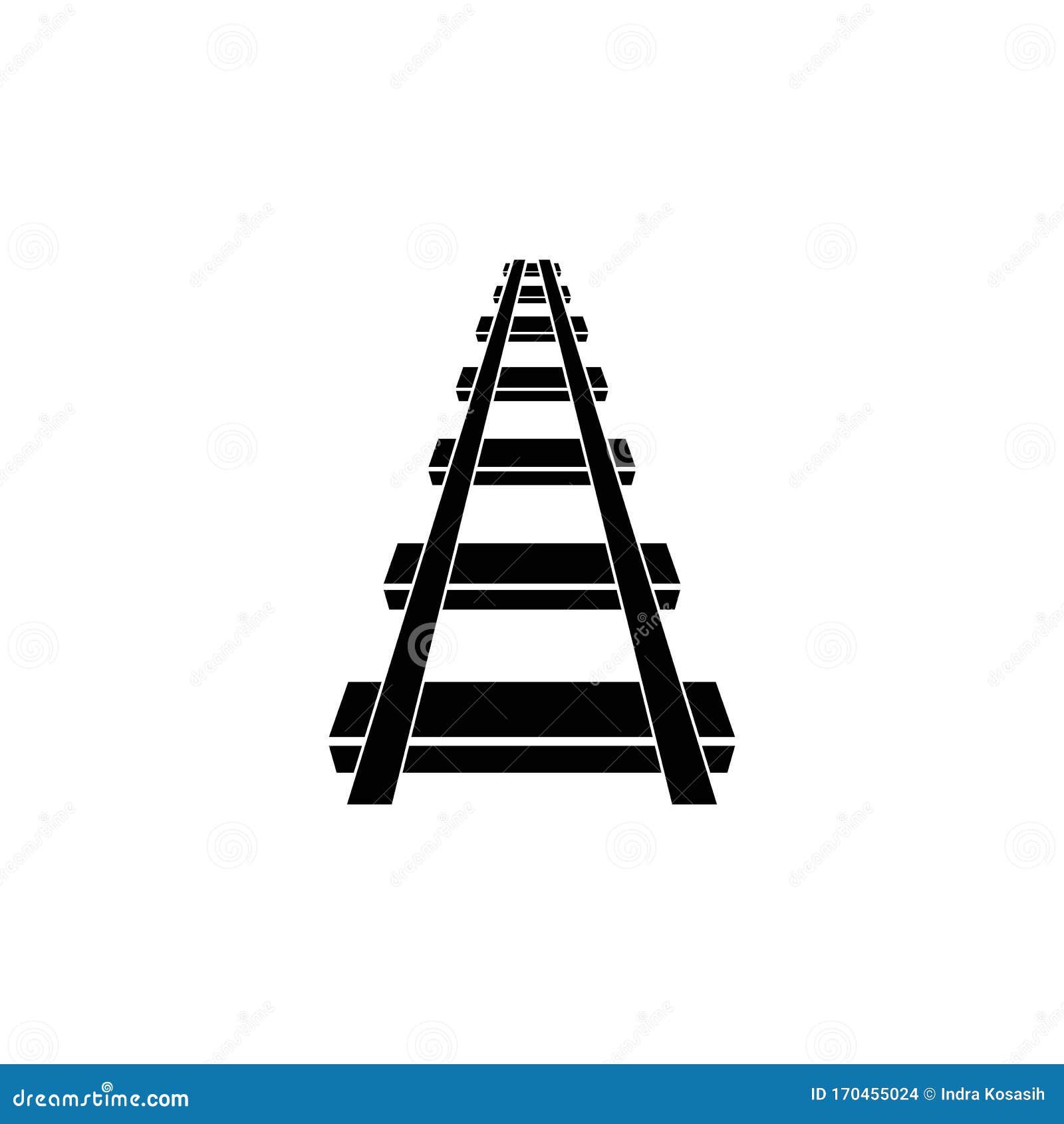 Railway Logo , Vector Icon Illustration Stock Vector - Illustration of ...