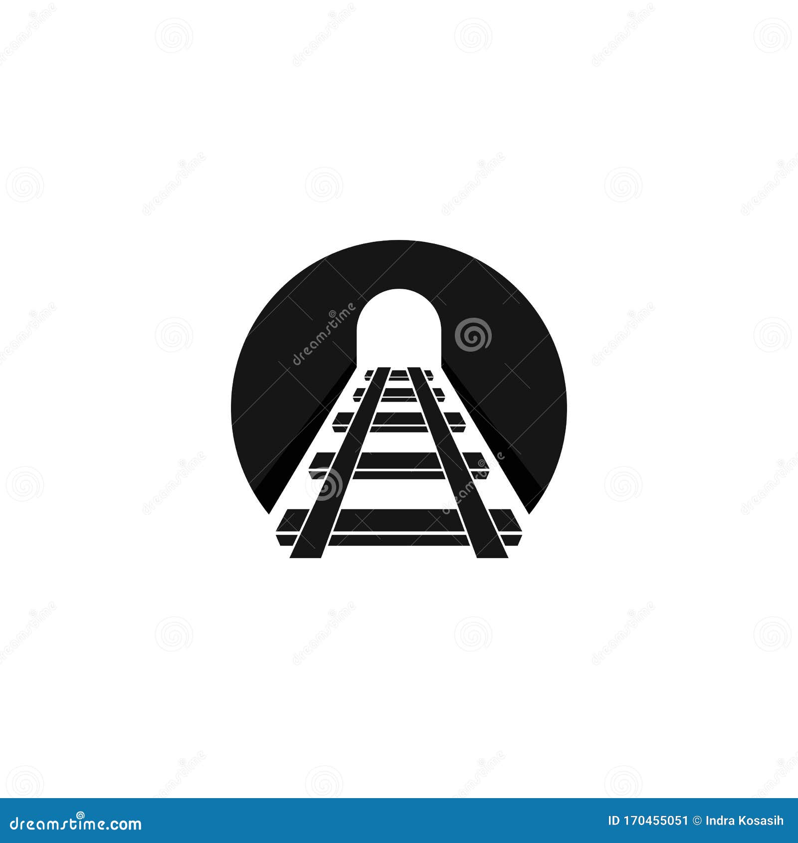 Railway Logo , Vector Icon Illustration Stock Vector - Illustration of ...