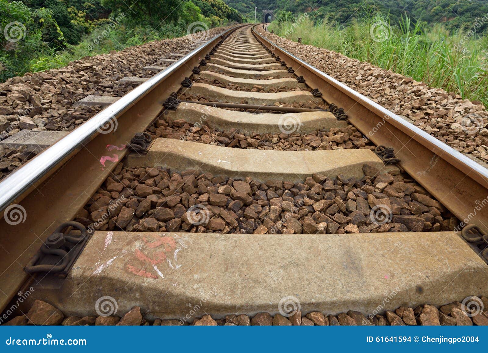 Railway stock photo. Image of path, steel, transport - 61641594