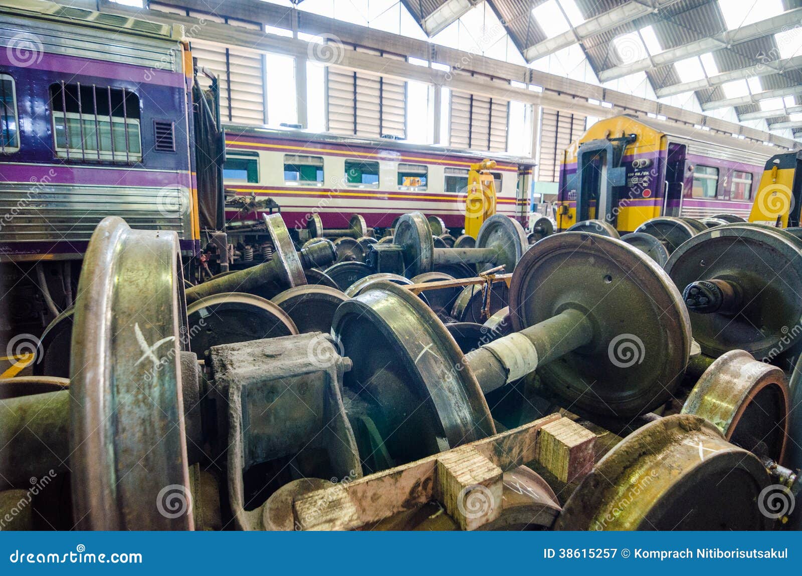 The Railway Maintenance and Factory Inside. Editorial Photography ...